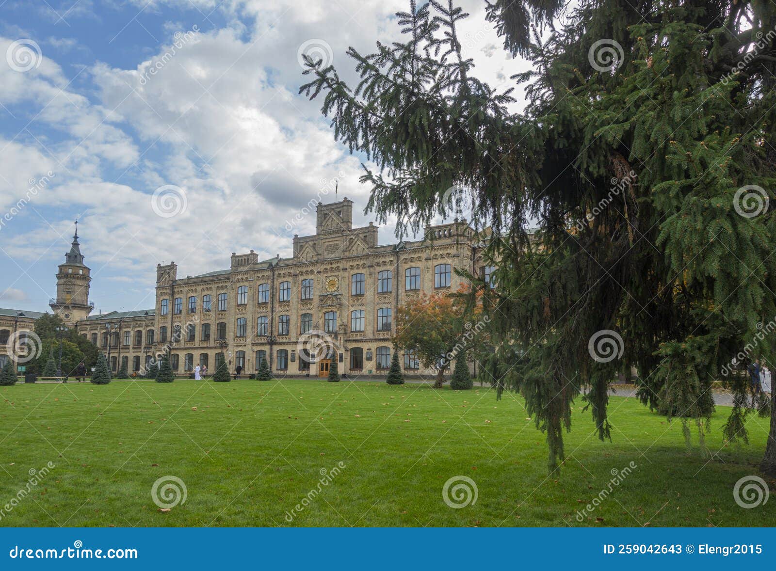View of the Main Building of the National Technical University of KPI ...