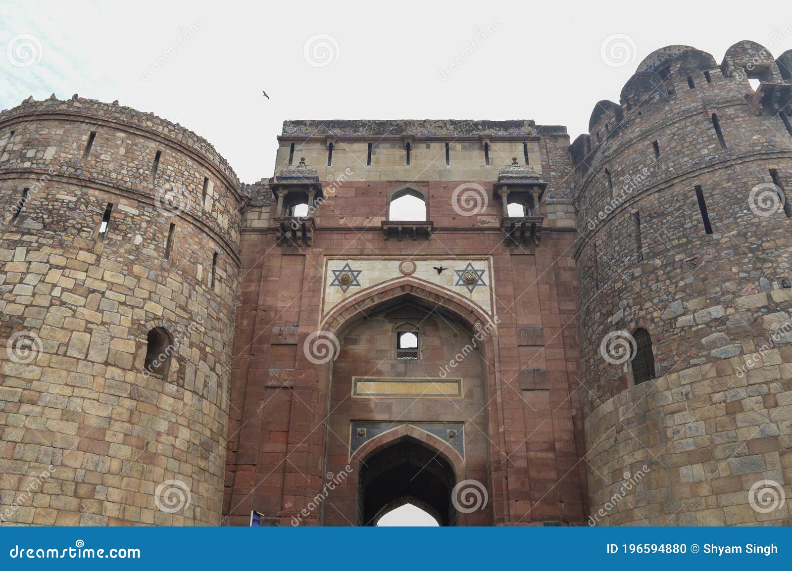 A View of Main Gate of Old Fort from Outside Stock Photo - Image of ...