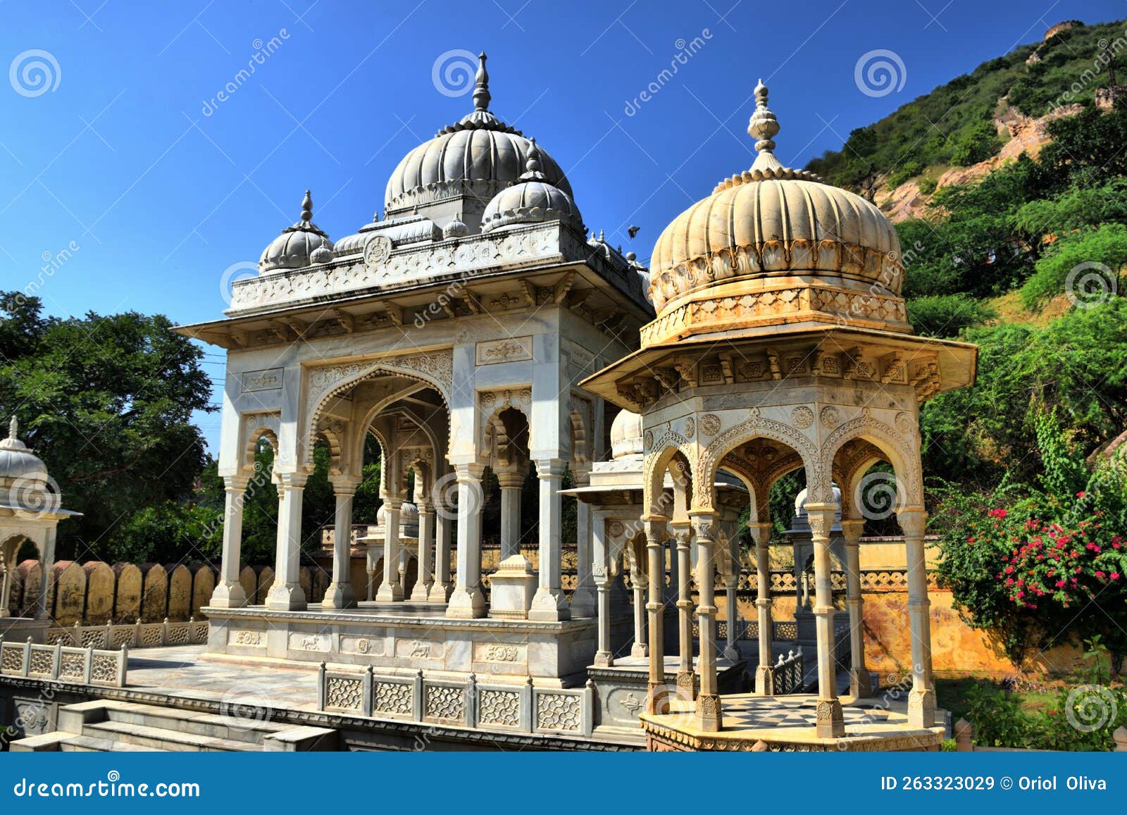 View of the Main Monuments and Points of Interest in Jaipur. Gaitor ...