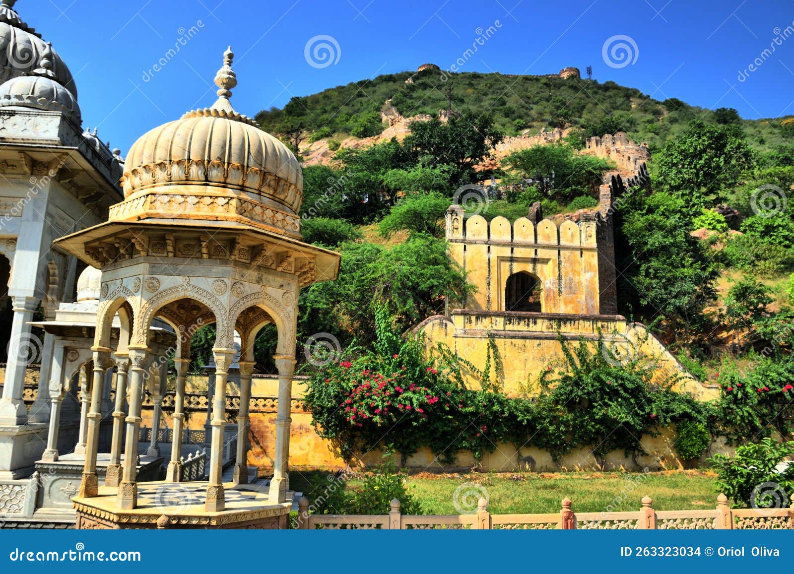 View of the Main Monuments and Points of Interest in Jaipur. Gaitor ...