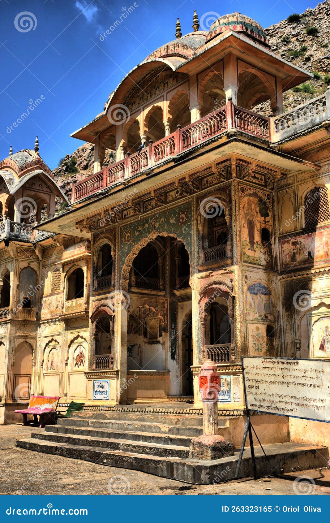 View of the Main Monuments and Points of Interest in Jaipur. Galta ...