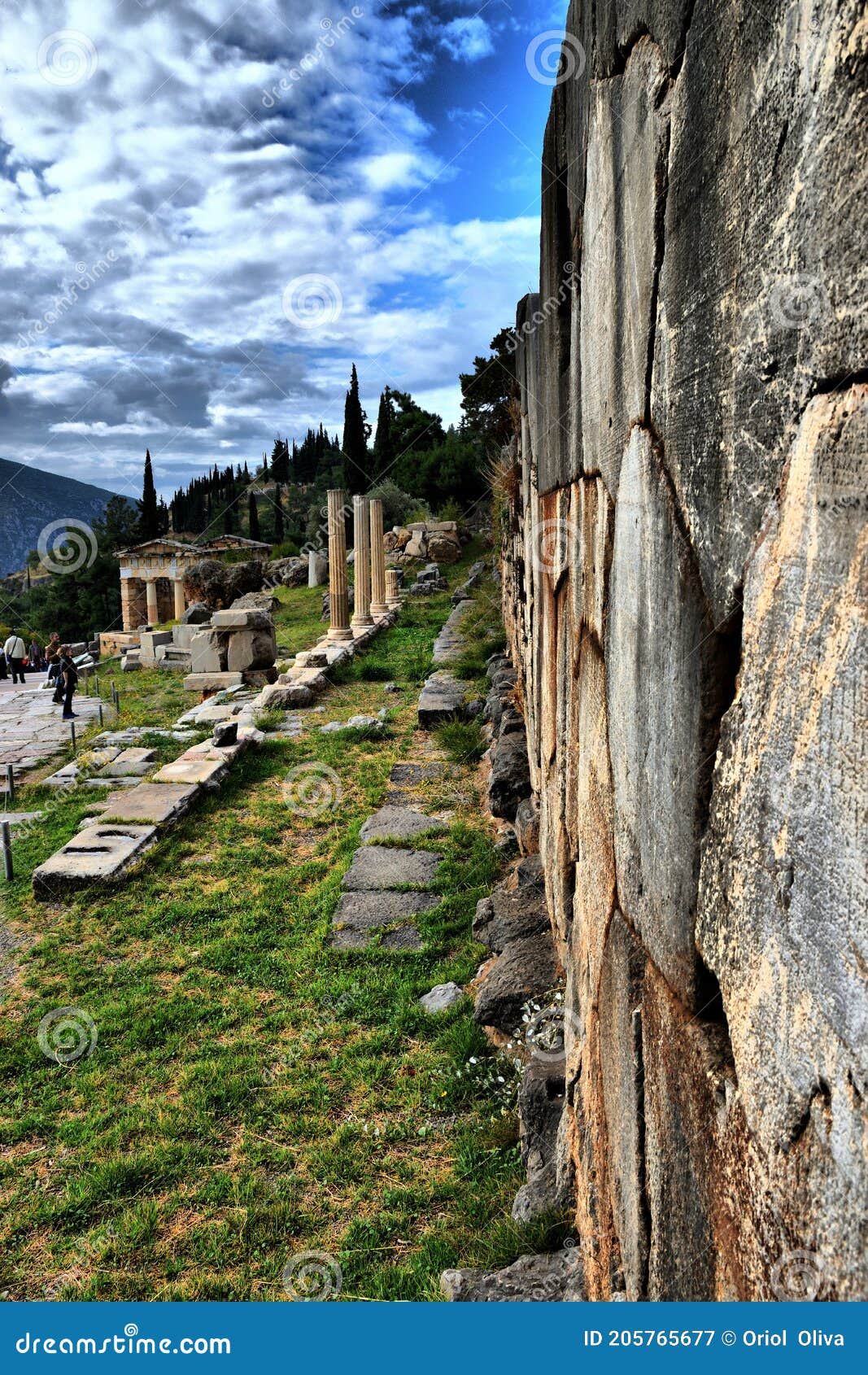 View of the Main Monuments and Sites of Greece. Delphi. Oracle of ...