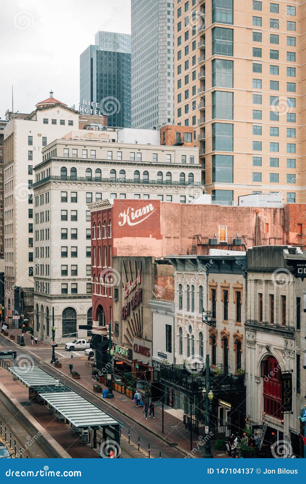 View of Main Street, in Downtown Houston, Texas Editorial Photography ...