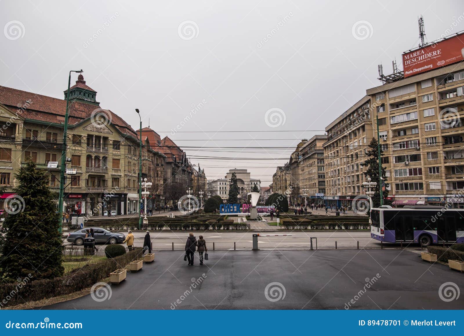 View of the Main Street in Timisoara Editorial Photo - Image of urban ...
