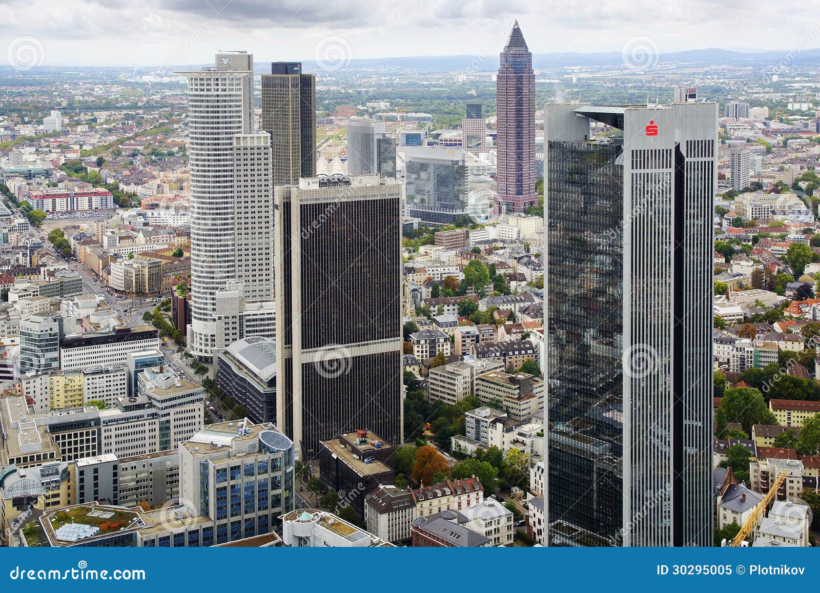 Panorama of Frankfurt am Main, Germany. Editorial Image - Image of ...