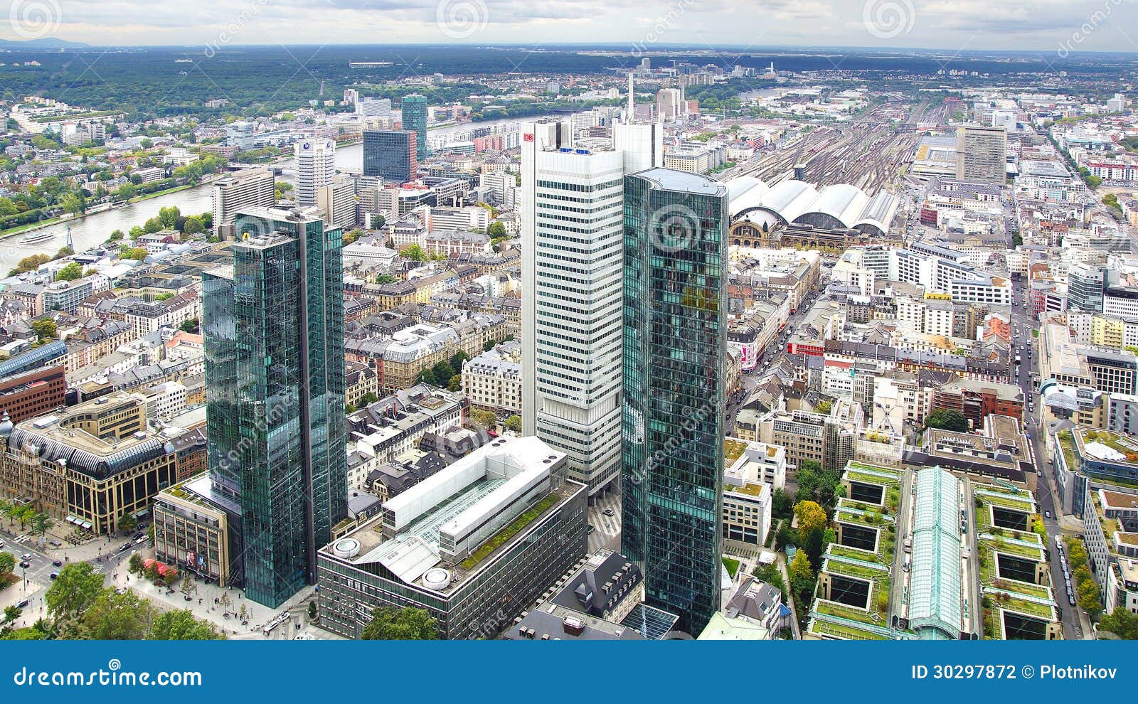 Panorama of Frankfurt am Main, Germany. Editorial Photography - Image ...
