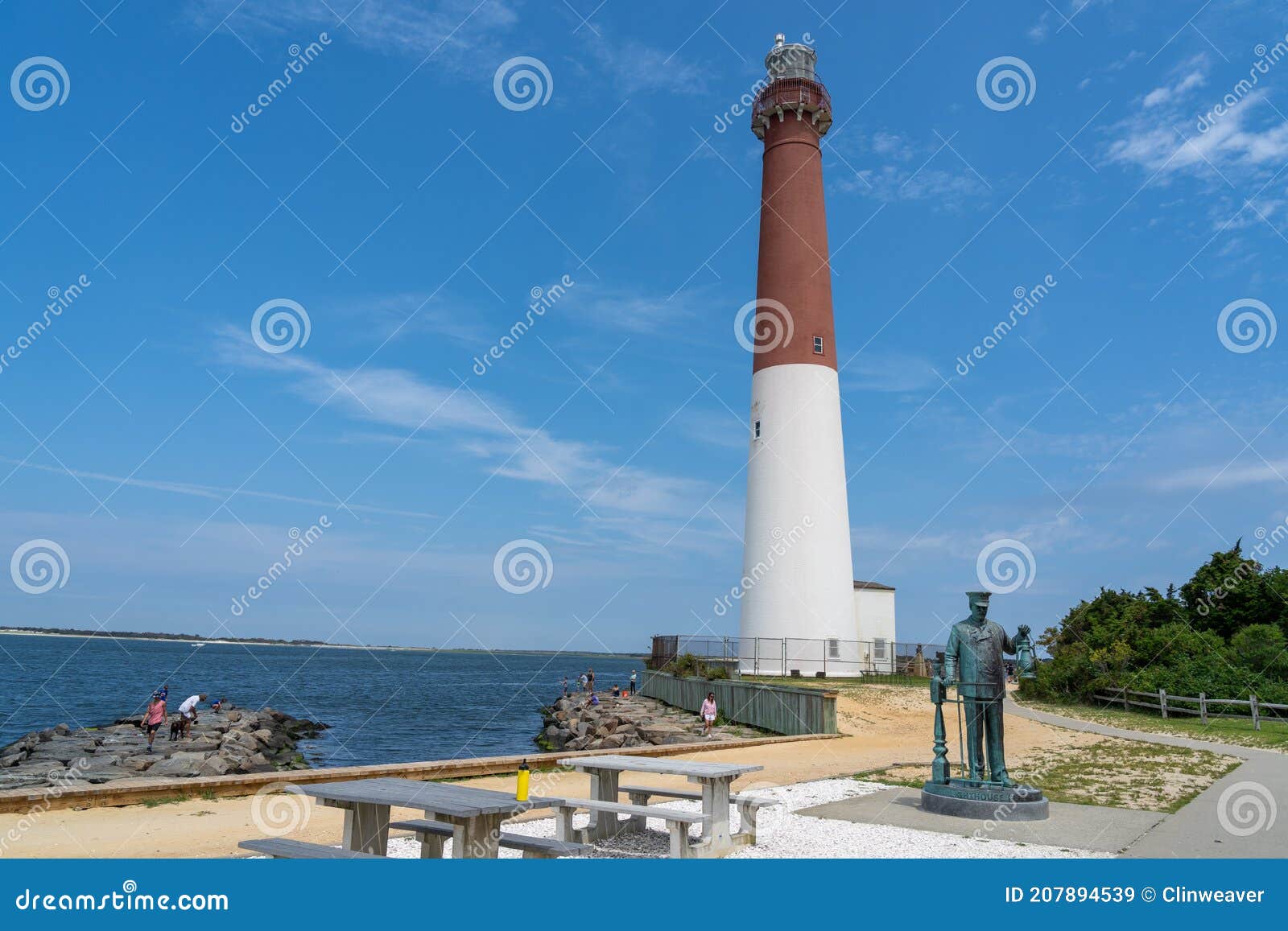 Barnegat Lighthouse In Barnegat Lighthouse State Park , Ocean County ...