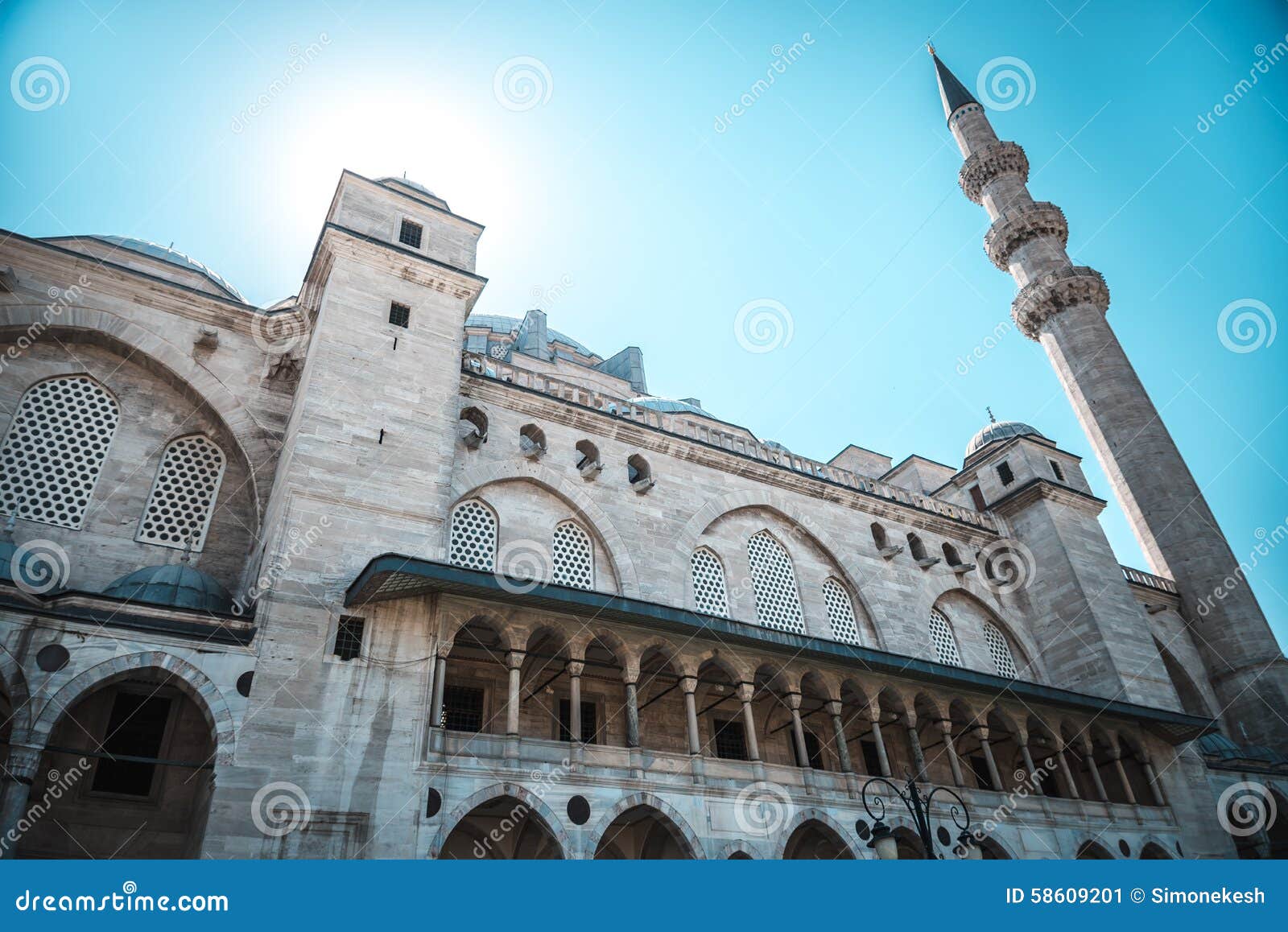 View of the Majestic Suleiman Mosque, Istanbul, Turkey. Stock Image ...