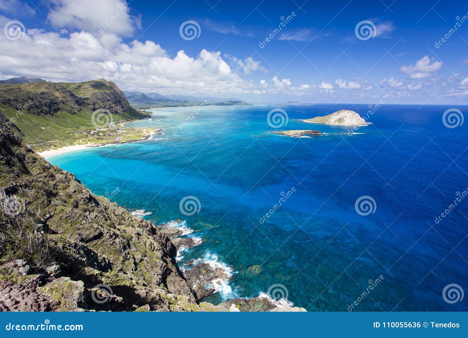 Makapuu Point Lookout, Oahu Stock Photo - Image of vacation, travel ...