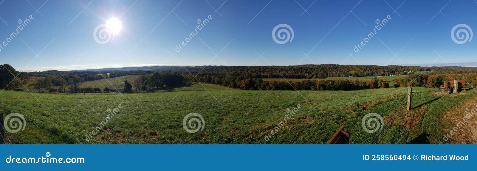 View of Malabar Farm State Park Seen from Mount Jeez, Ohio Stock Photo ...