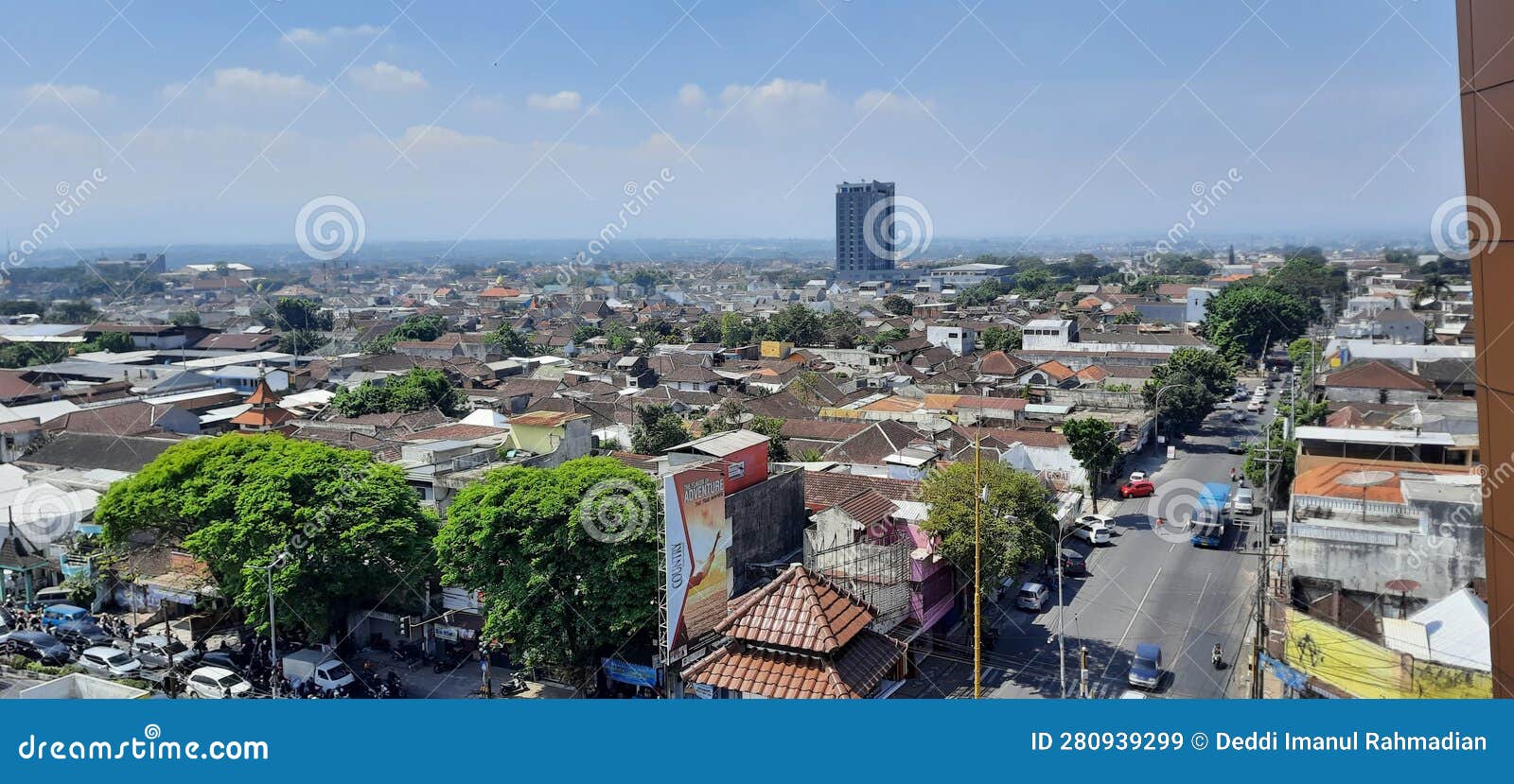 View of Malang City, East Java Stock Image - Image of horizon, cloud ...