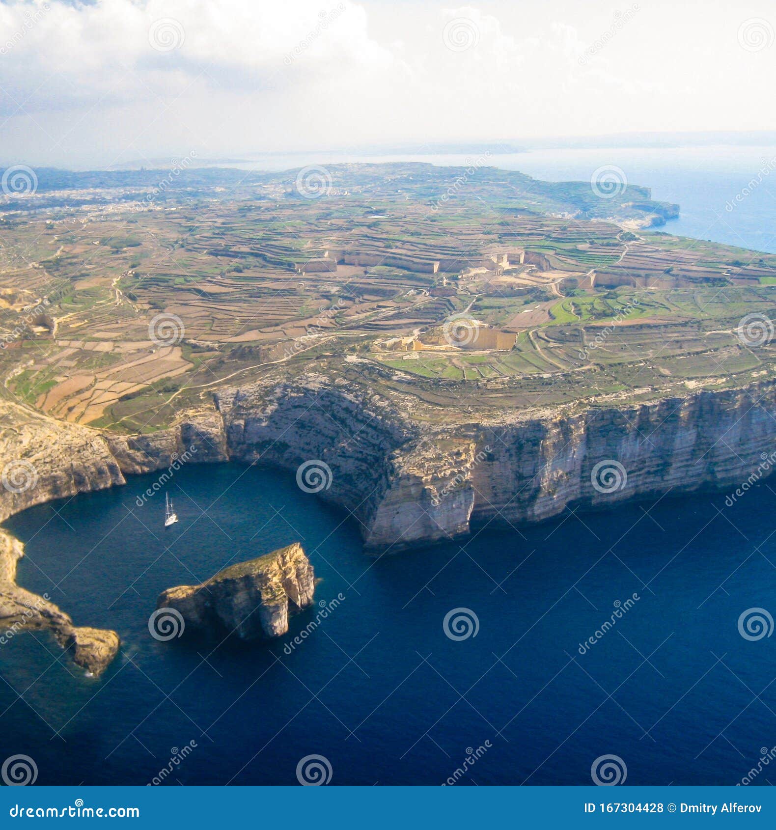 View of Malta from Bird Fly Stock Photo - Image of october, sand: 167304428