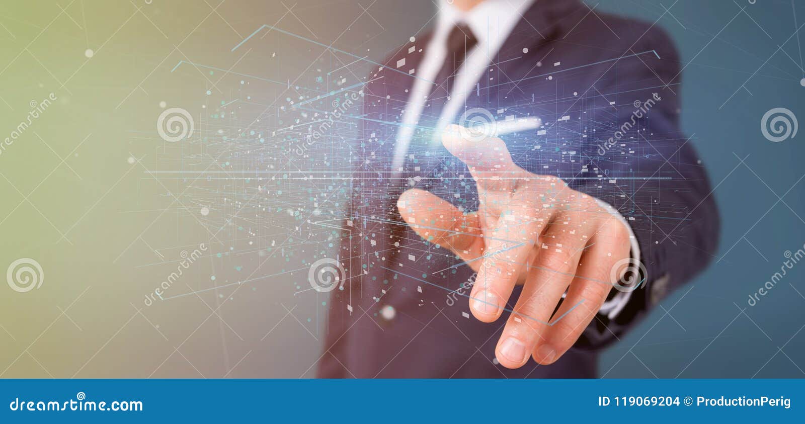 Man Holding Data Binary Cloud 3d Rendering Stock Photo - Image of internet, software: 119069204