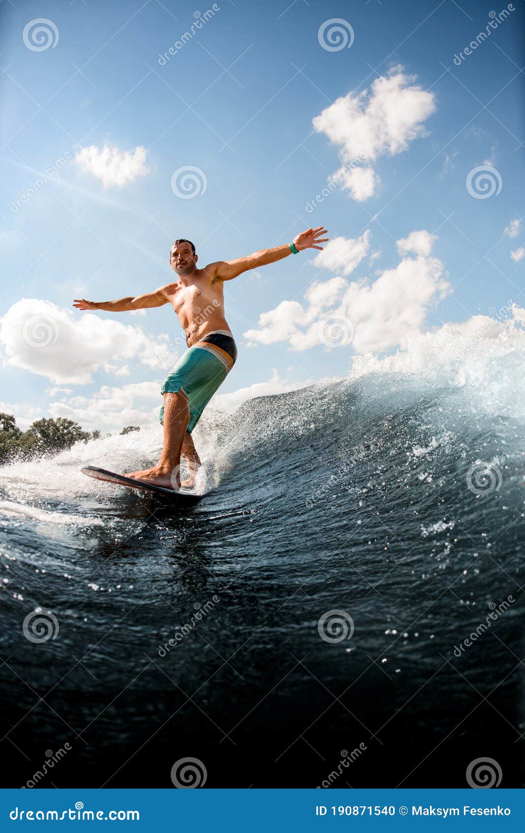 1,883 Man Riding Surfboard Wave Stock Photos - Free & Royalty-Free ...