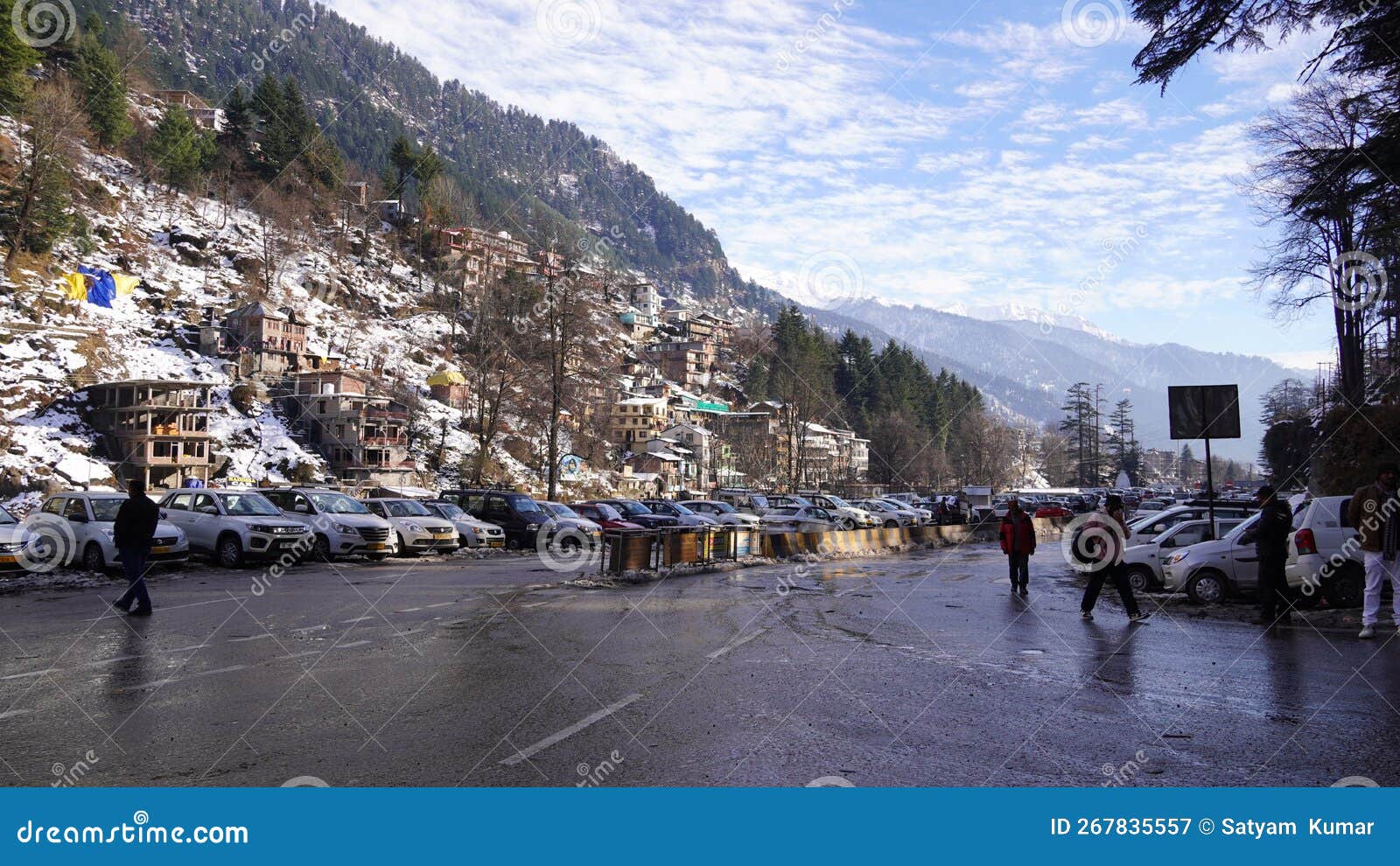 View of Manali Himachal Pradesh City Editorial Photography - Image of ...
