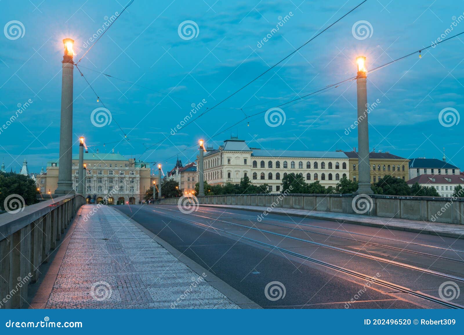 View on Manes Bridge in Prague, Czech Republic Stock Photo - Image of ...