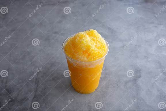 Mango raspado drink stock image. Image of refreshment - 281144711