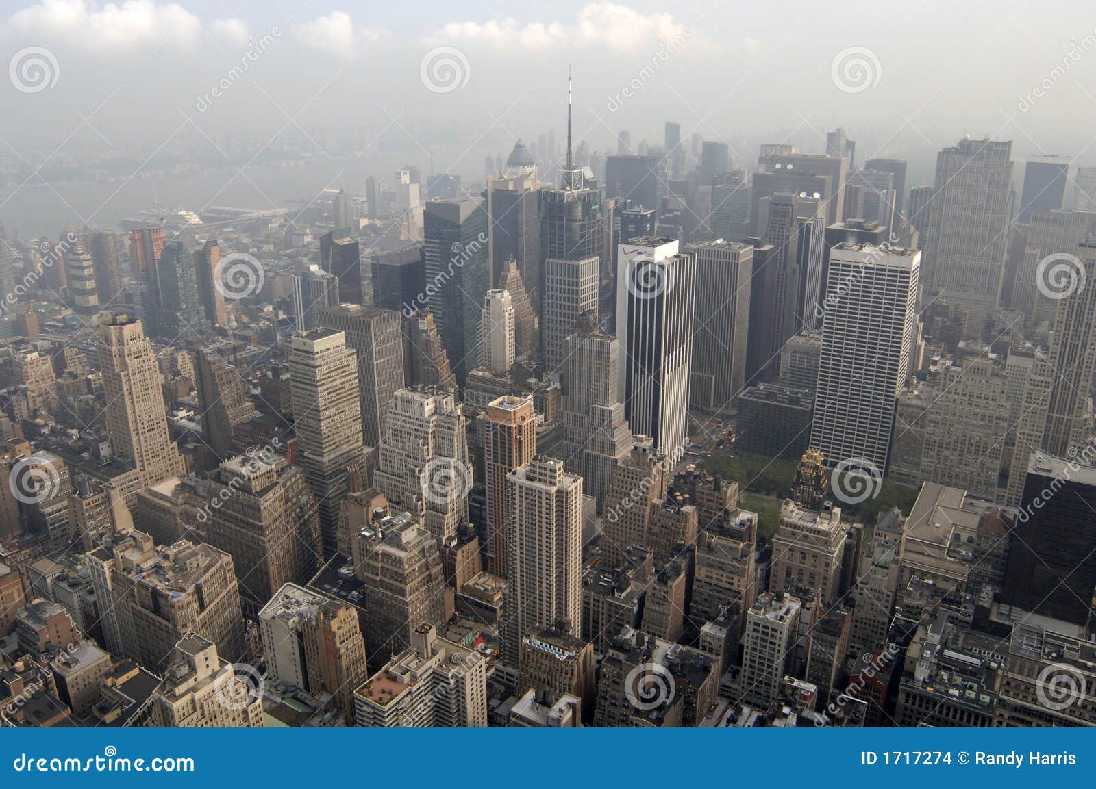 View of Manhattan stock photo. Image of tops, skyline - 1717274