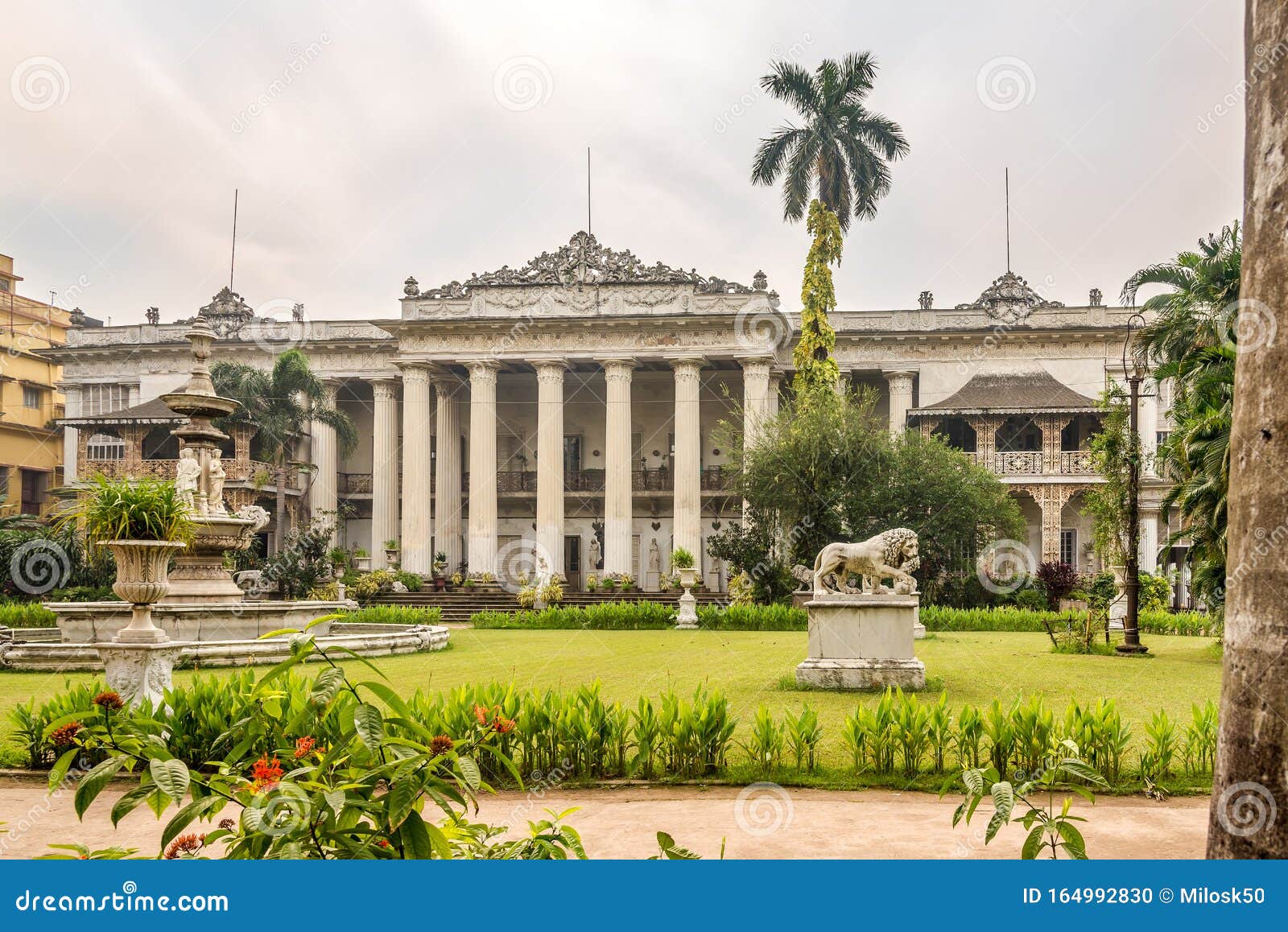 View at the Marble Palace in Kolkata - India,West Bengal Stock Photo ...