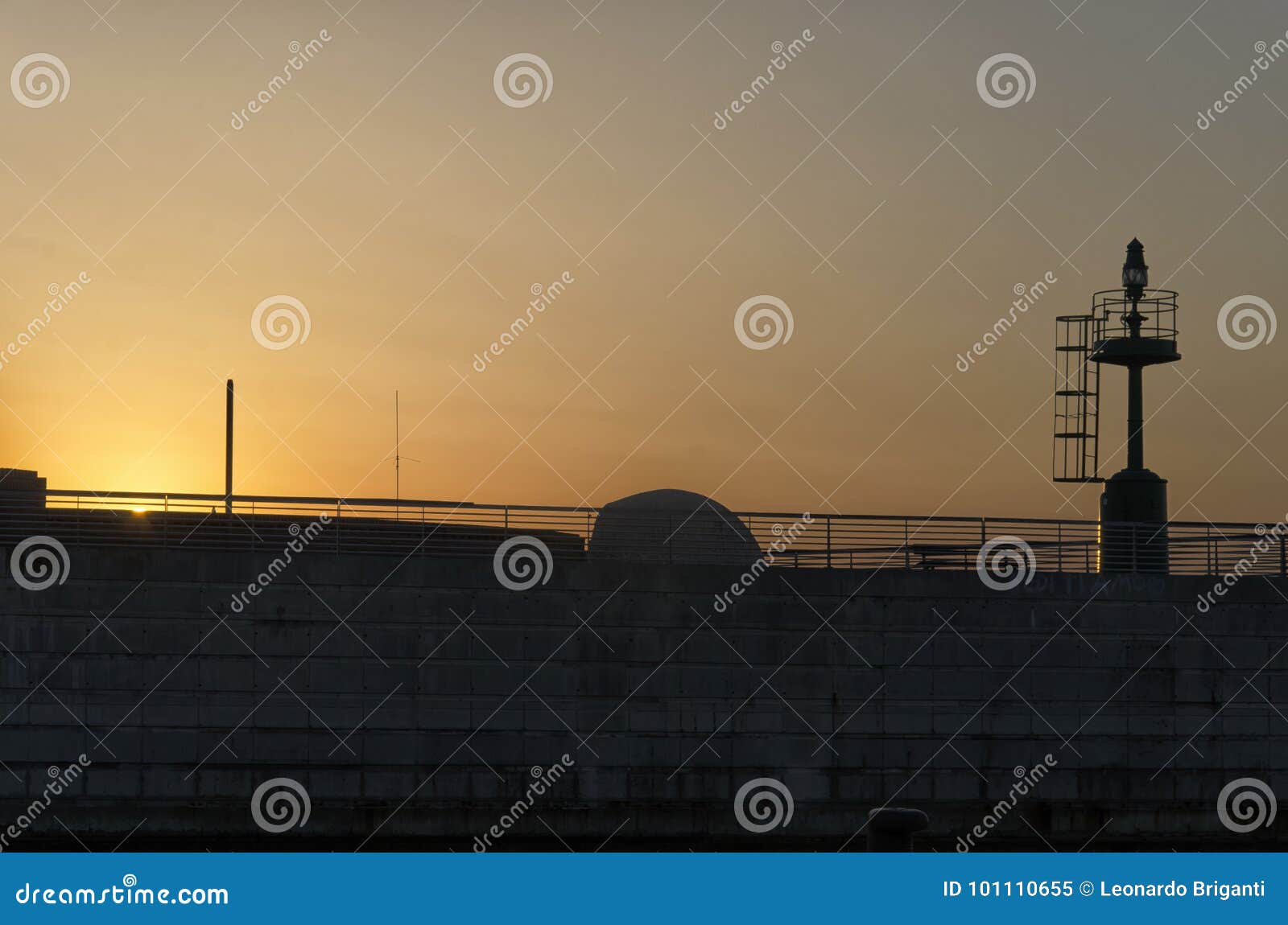 The Marina of Rimini at Sunset Stock Image - Image of calm, harbor ...
