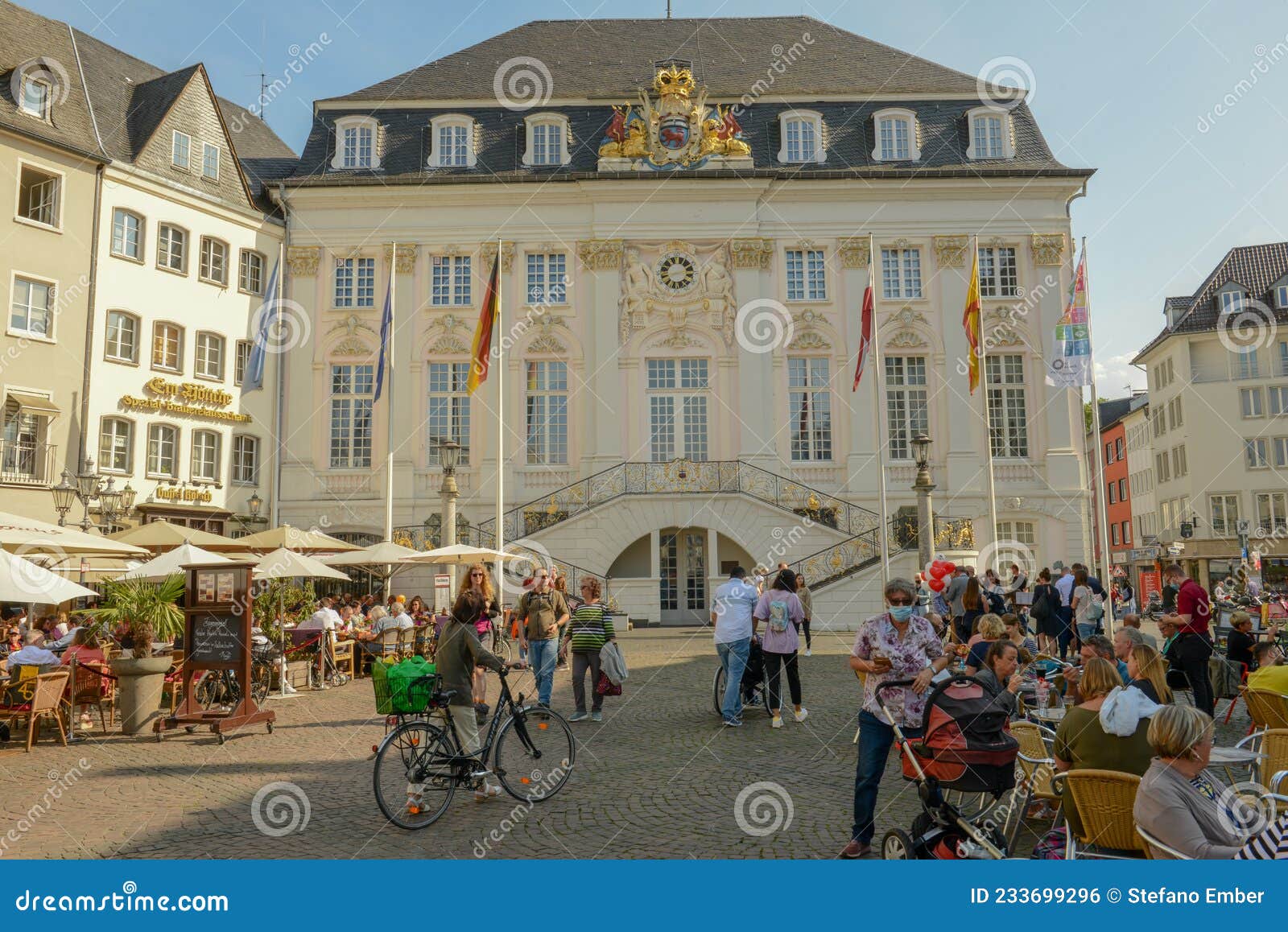 View at Market Square of Bonn on Germany Editorial Photo - Image of ...