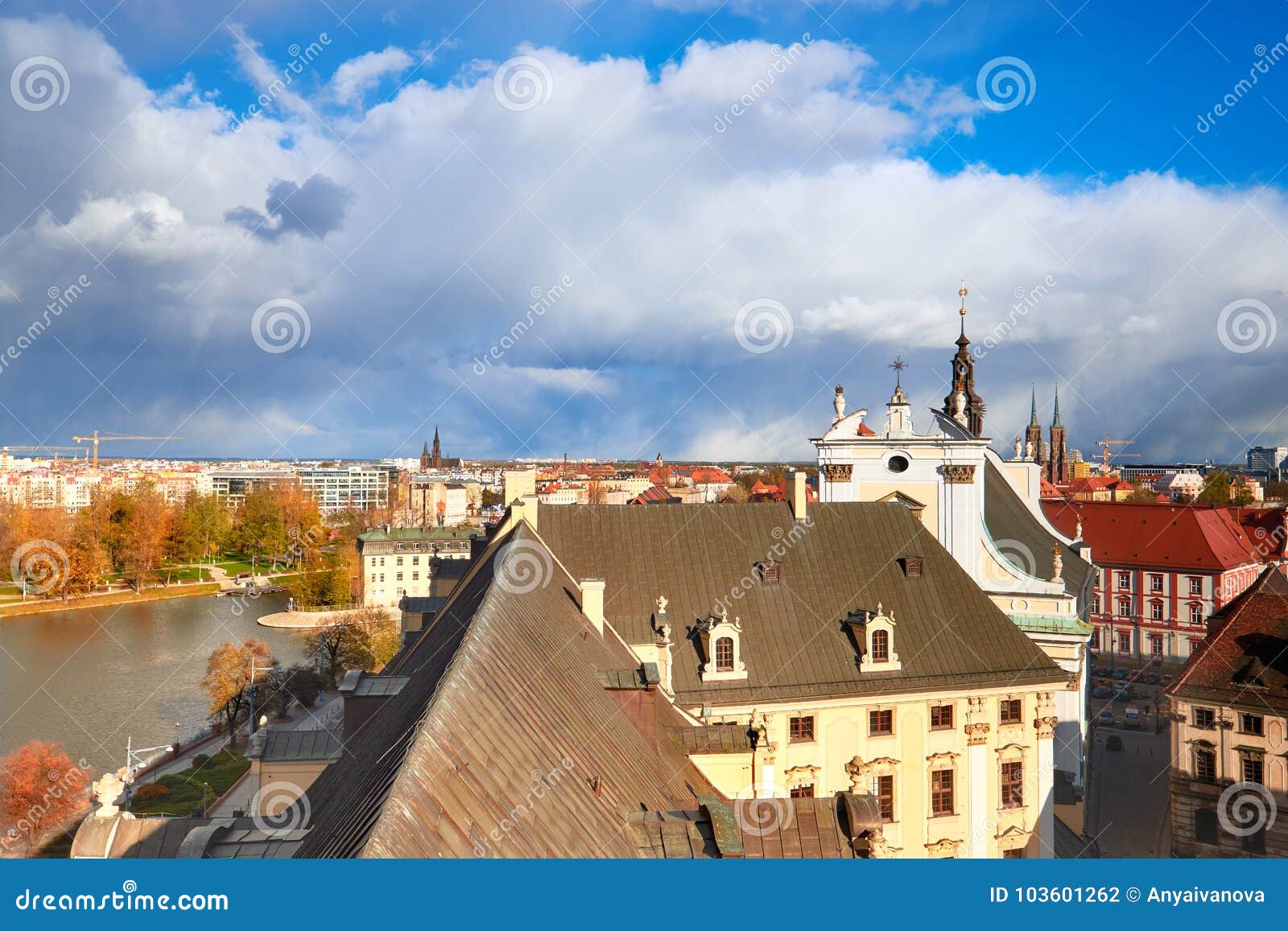 View from the Mathematical Tower in University of Wroclaw Stock Photo ... View from the Mathematical Tower in University of Wroclaw Stock Photo ...