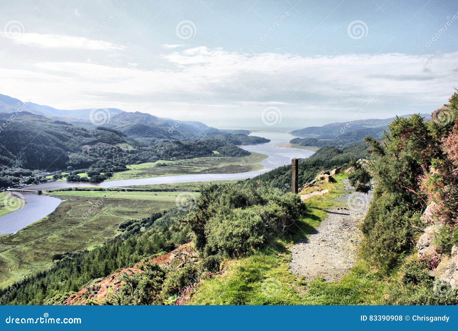 A View of the Mawddach Estuary in Wales Stock Photo - Image of wales ...