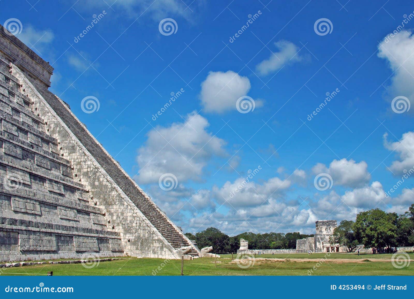 View of Mayan City Ruins with Major Buildings Stock Photo - Image of ...