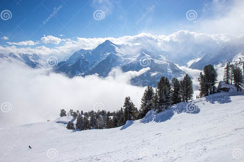 View of Mayrhofen Ski Resort, Austrian Alps Stock Photo - Image of peak ... View of Mayrhofen Ski Resort, Austrian Alps Stock Photo - Image of peak ...