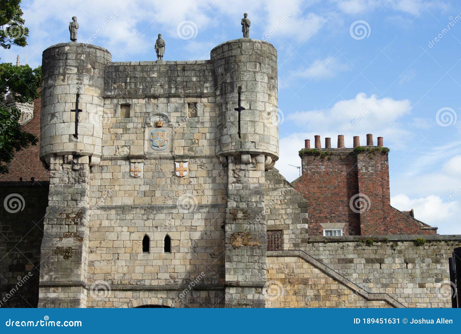 A View of the Medieval Gate Bootham Bar in York Stock Image - Image of ...
