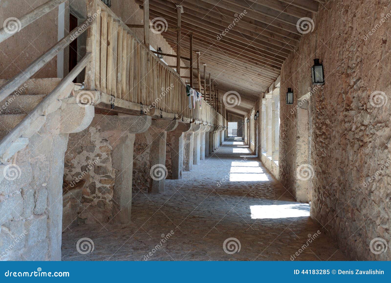 View of the Medieval Monastery Inside Stock Image - Image of mallorca ...