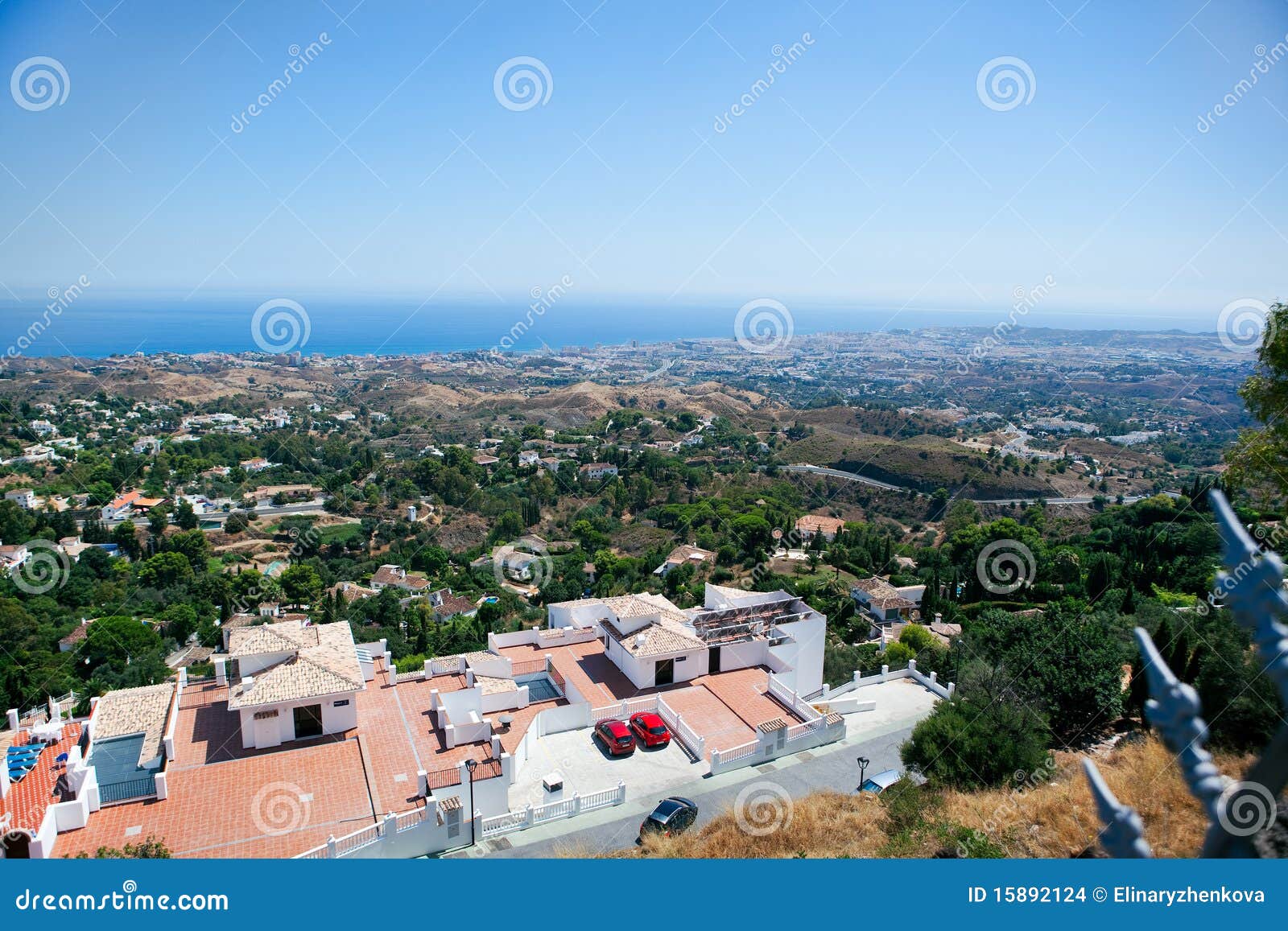View of the Mediterranean Sea Stock Photo - Image of panorama, travel ...
