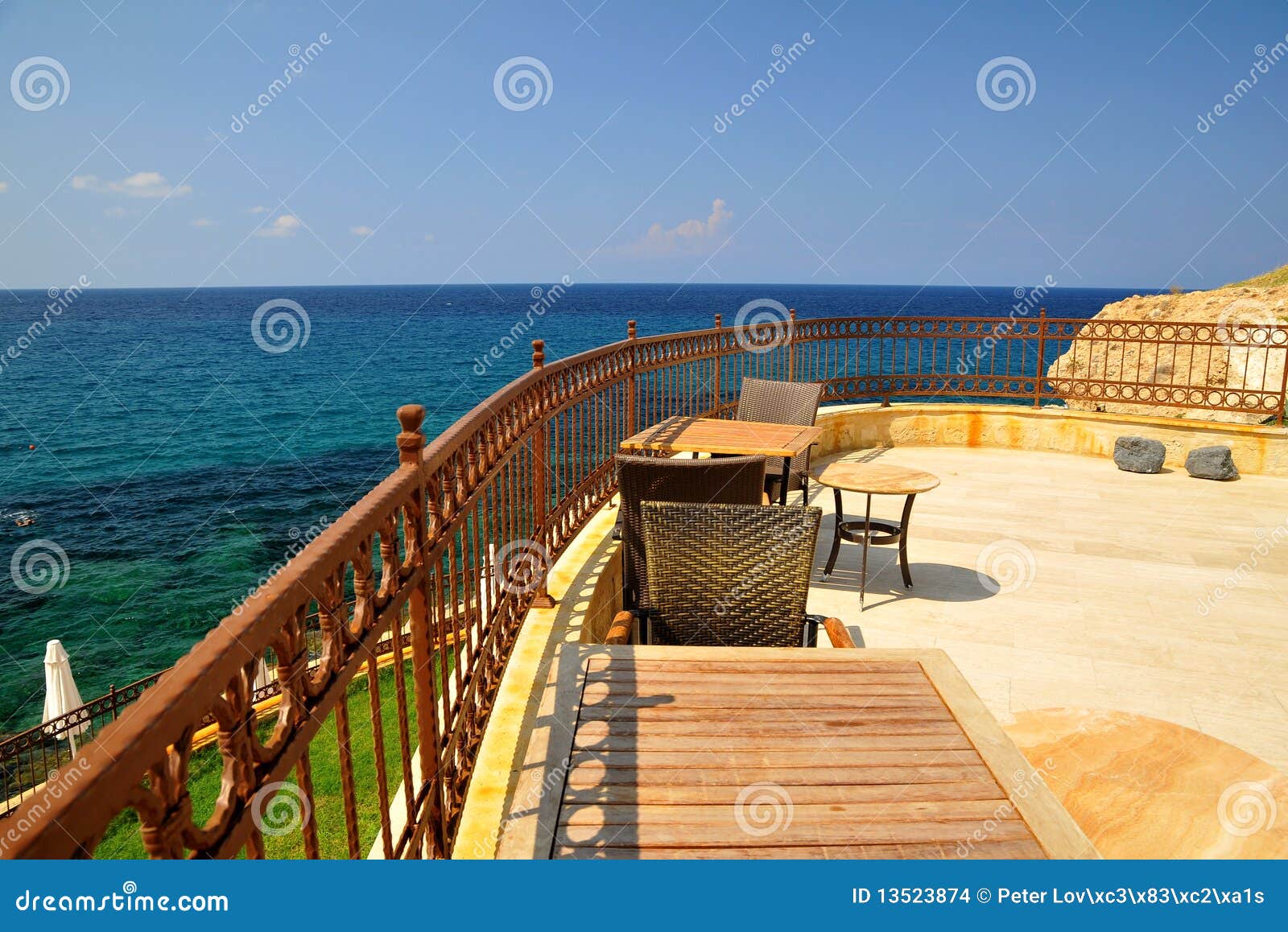 View of the Mediterranean Sea - Cyprus Stock Photo - Image of panorama ...