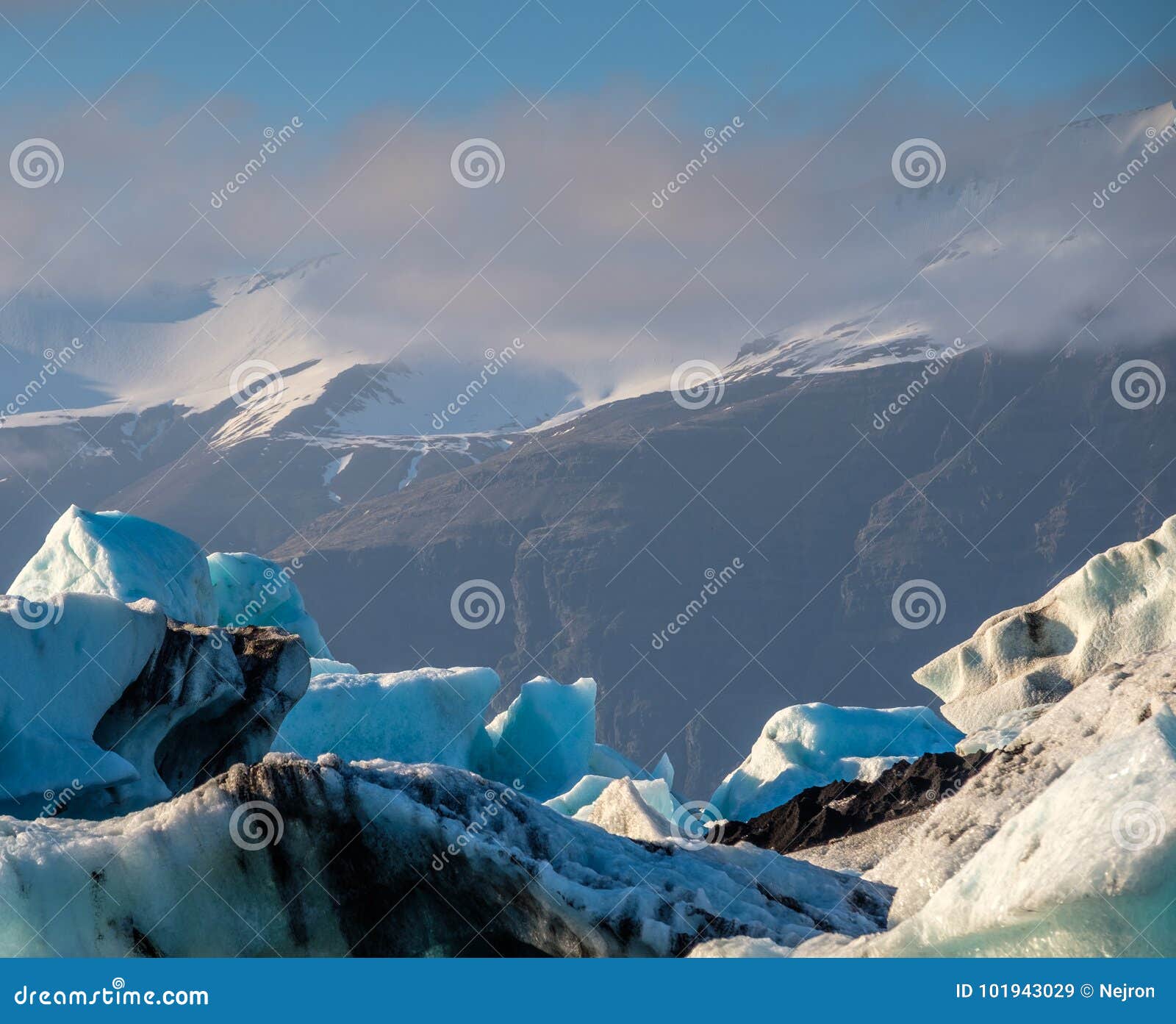 View of Melting Down Glacier Due To Global Warming Stock Image - Image ...