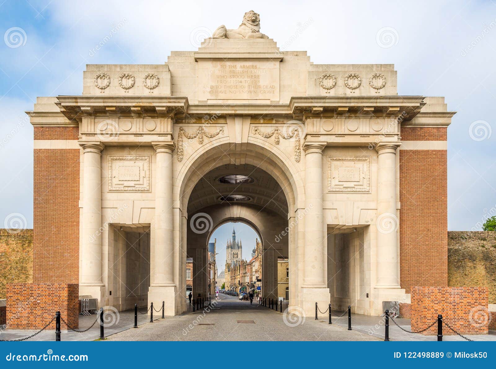 View at the Menin Gate Monument World War Memorial in Ypres - Belgium ... View at the Menin Gate Monument World War Memorial in Ypres - Belgium ...