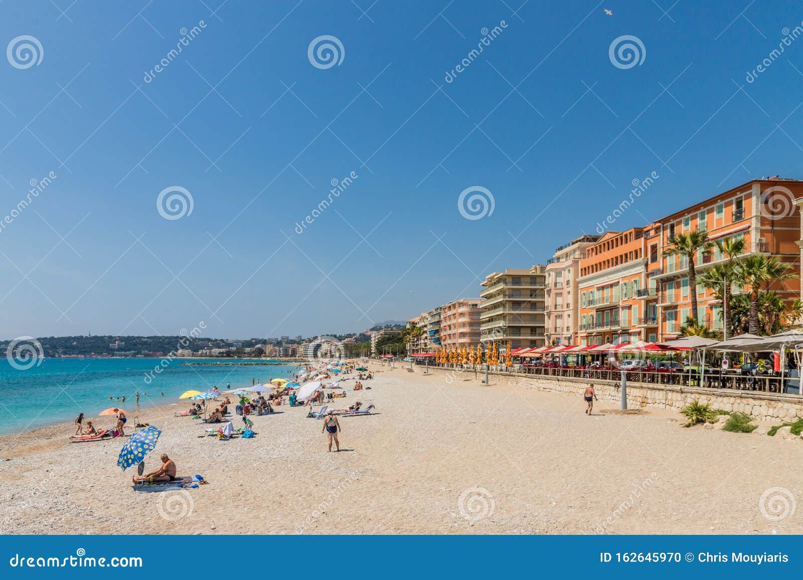 A view in Menton in France editorial image. Image of menton - 162645970