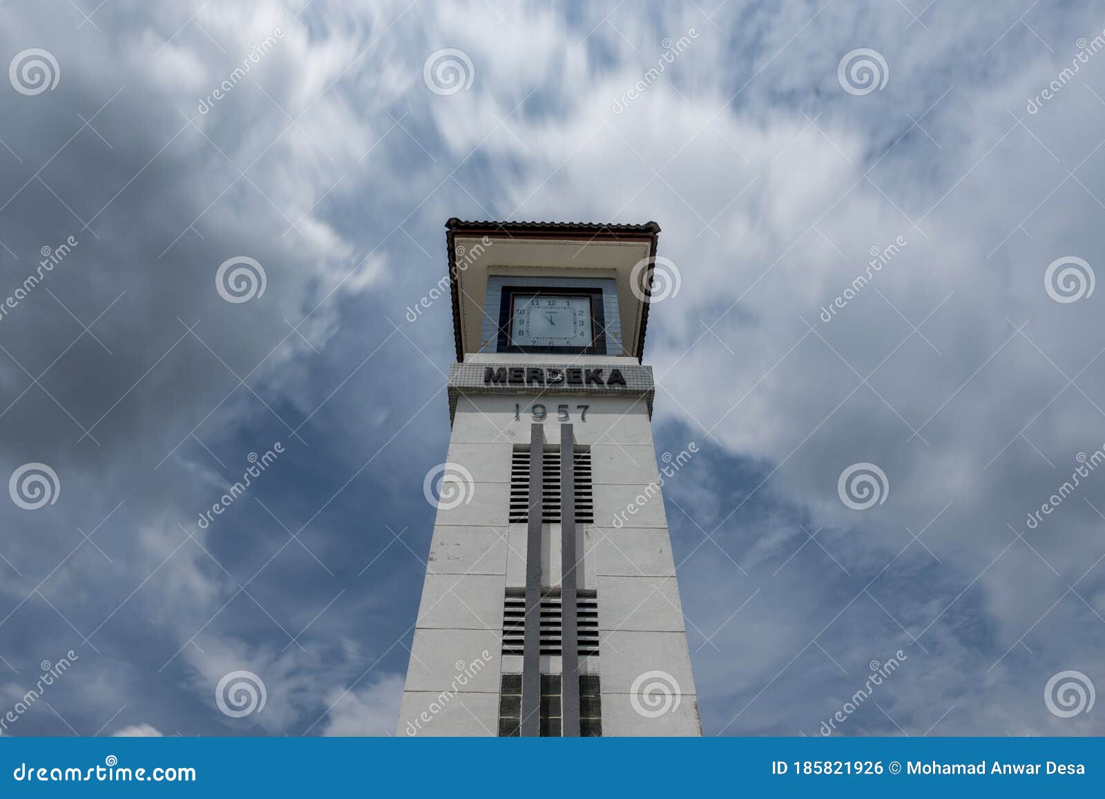 Merdeka 1957 Kulim Clock Tower Editorial Photo - Image of faithful ...