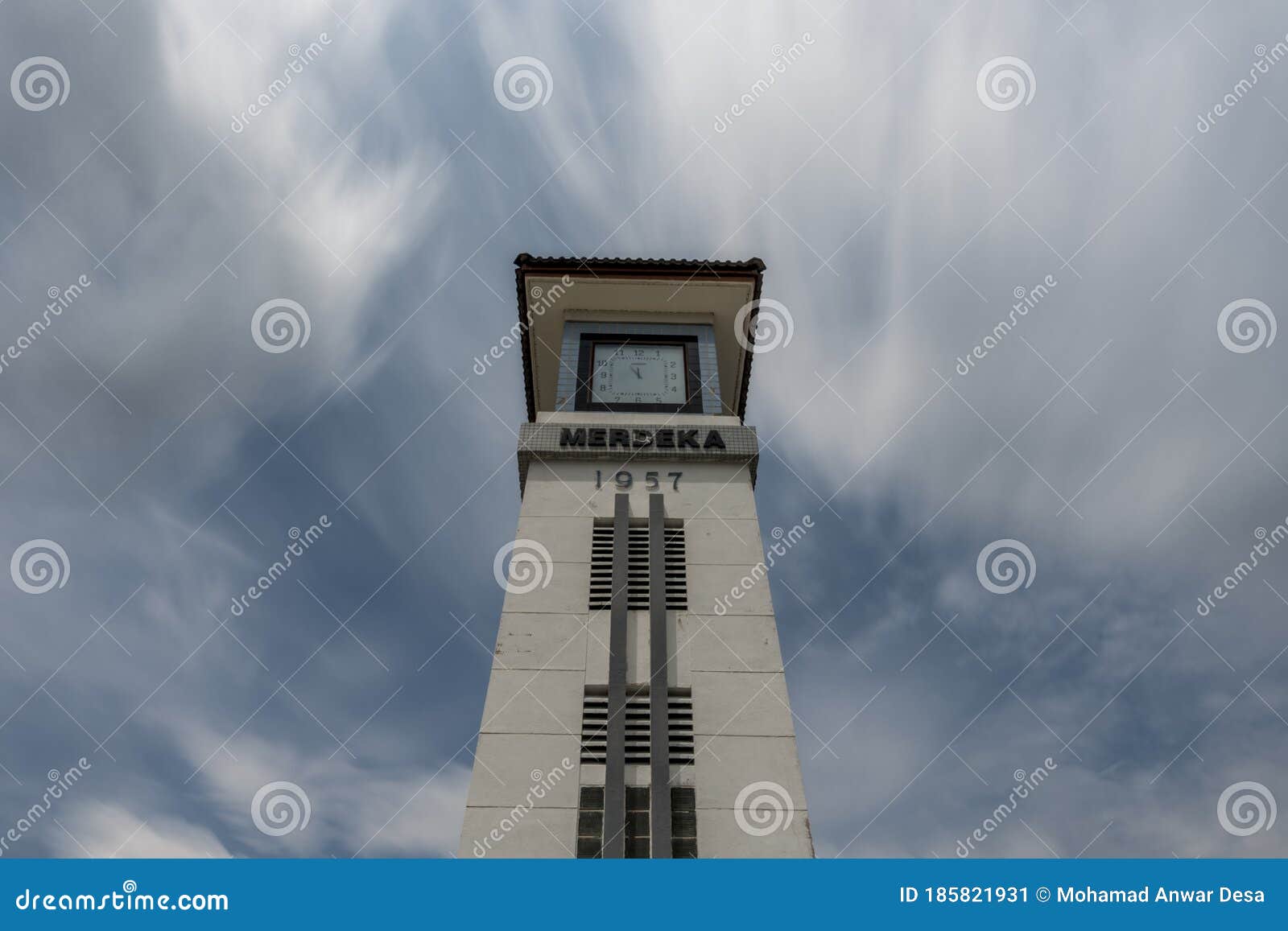 Merdeka 1957 Kulim Clock Tower Editorial Photo - Image of merdeka ...