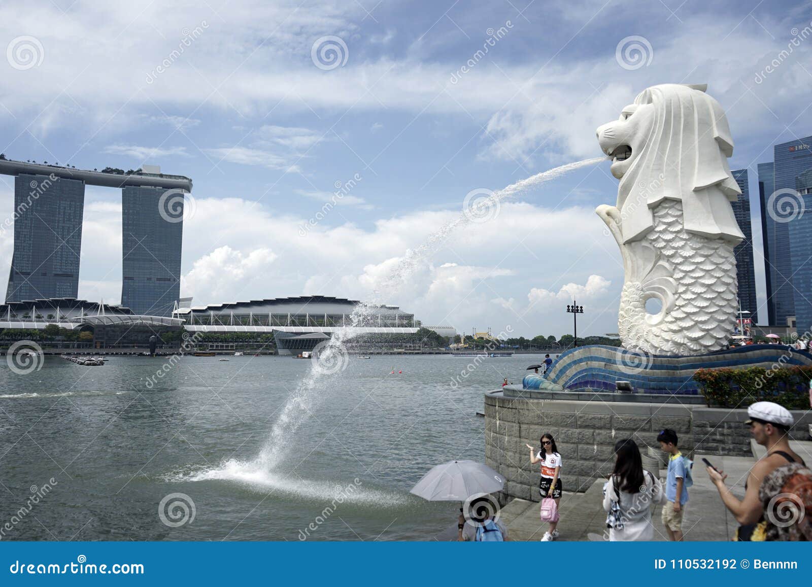A View of Merlion at Merlion Park Editorial Photography - Image of view ...