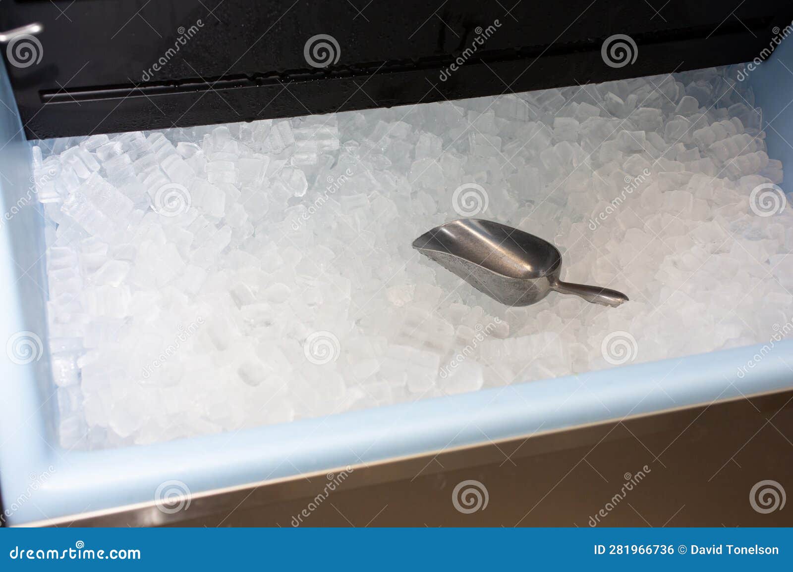 Ice machine scoop stock photo. Image of restaurant, storage - 281966736