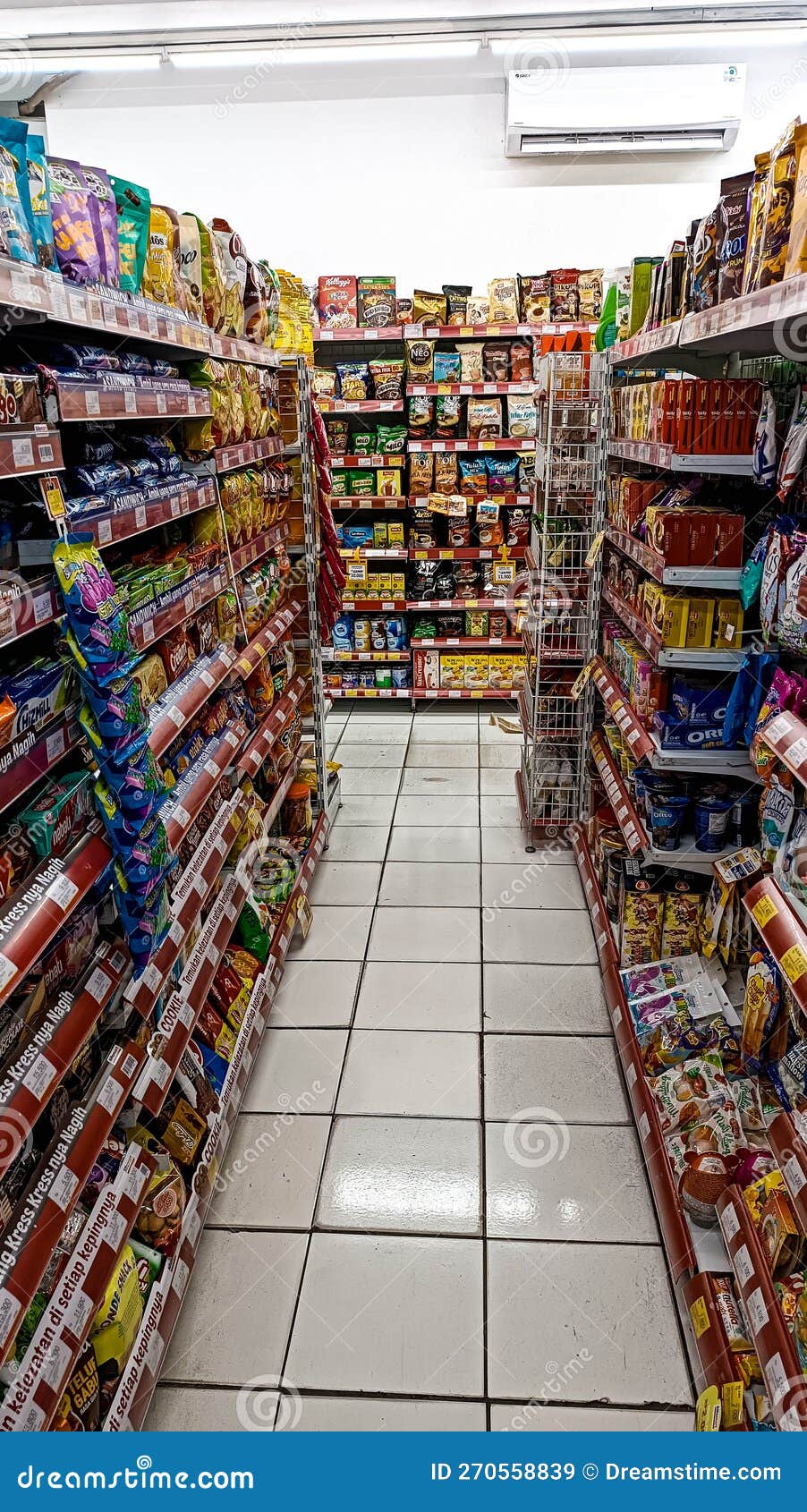The View of Mini Market Shelf Editorial Stock Image - Image of ...