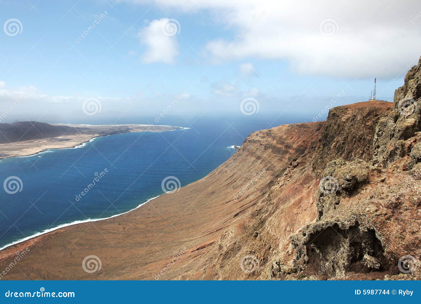 View from the Mirador Del Rio Stock Photo - Image of island, panoramic ...