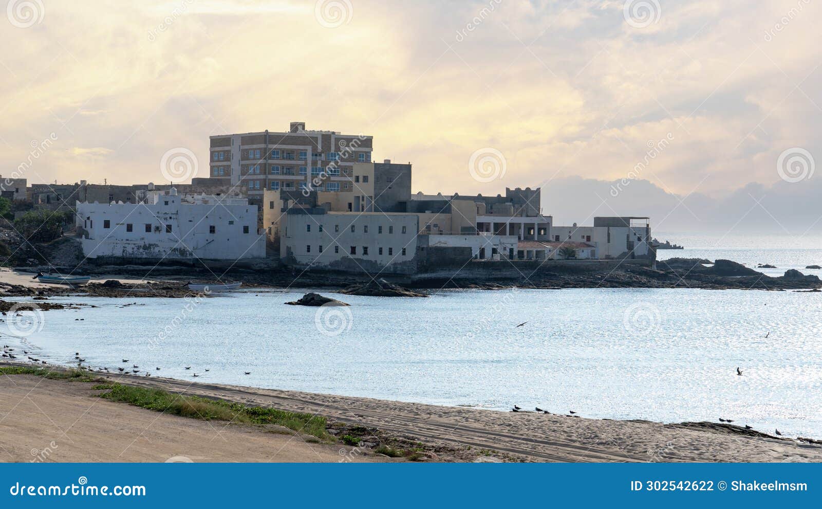 View of Mirbat Coastal Beach Stock Photo - Image of nature, highway ...