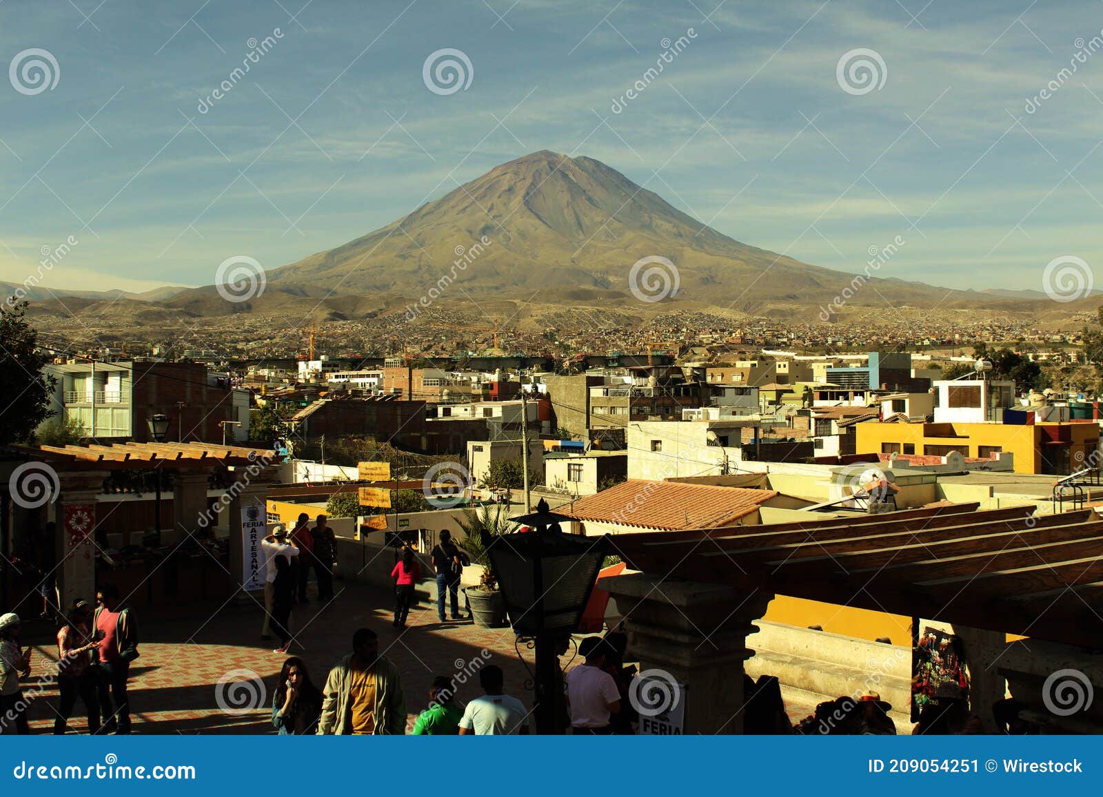 View of the Misti volcano editorial photo. Image of arequipa - 209054251