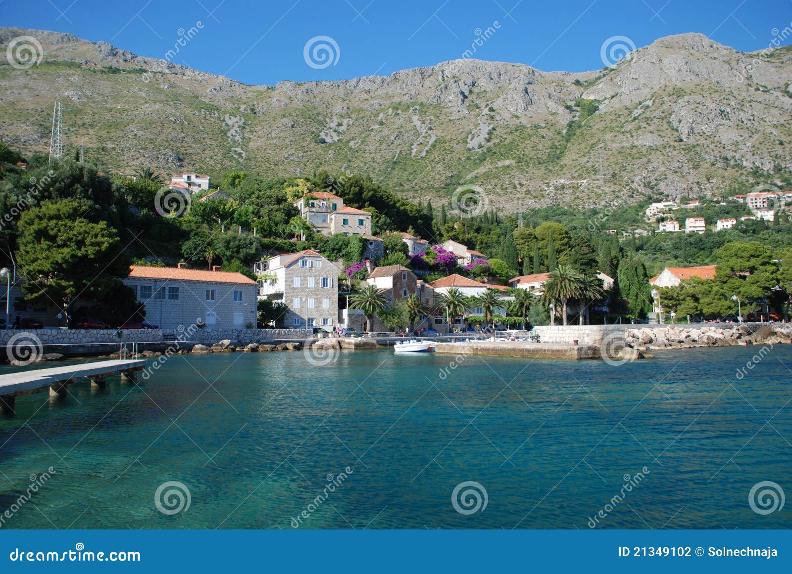 View at Mlini, Croatia stock photo. Image of outdoor - 21349102