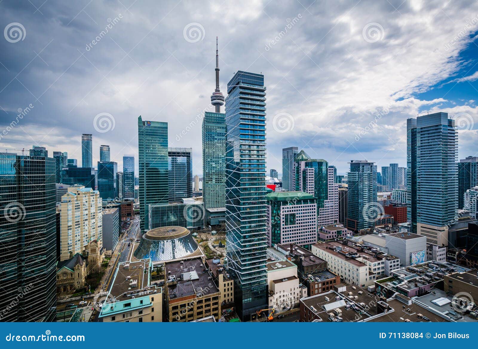 View of Modern Buildings in Downtown Toronto, Ontario. Editorial Stock ...