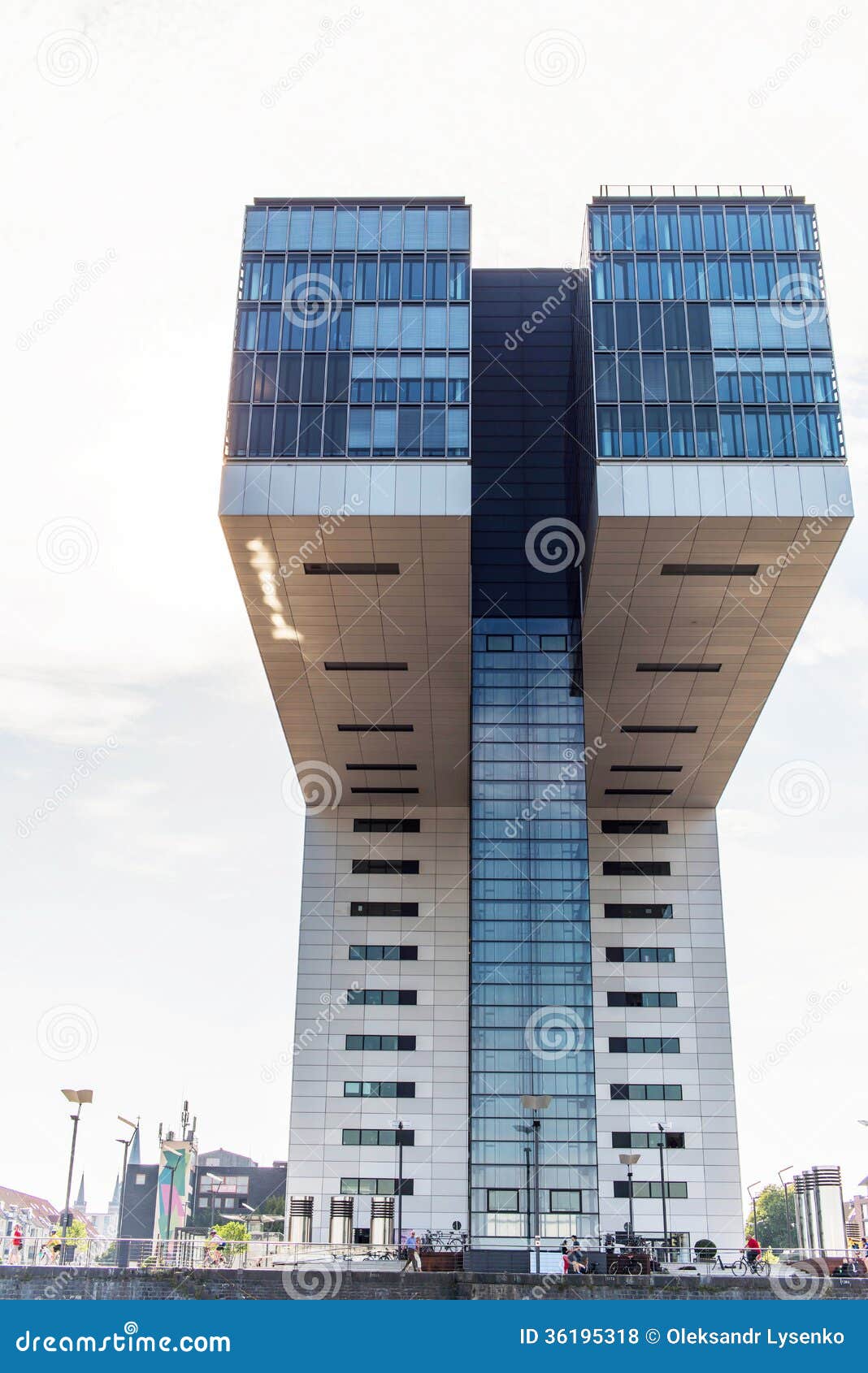 View of Modern Buildings on the Waterfront Cologne. Editorial Stock ...