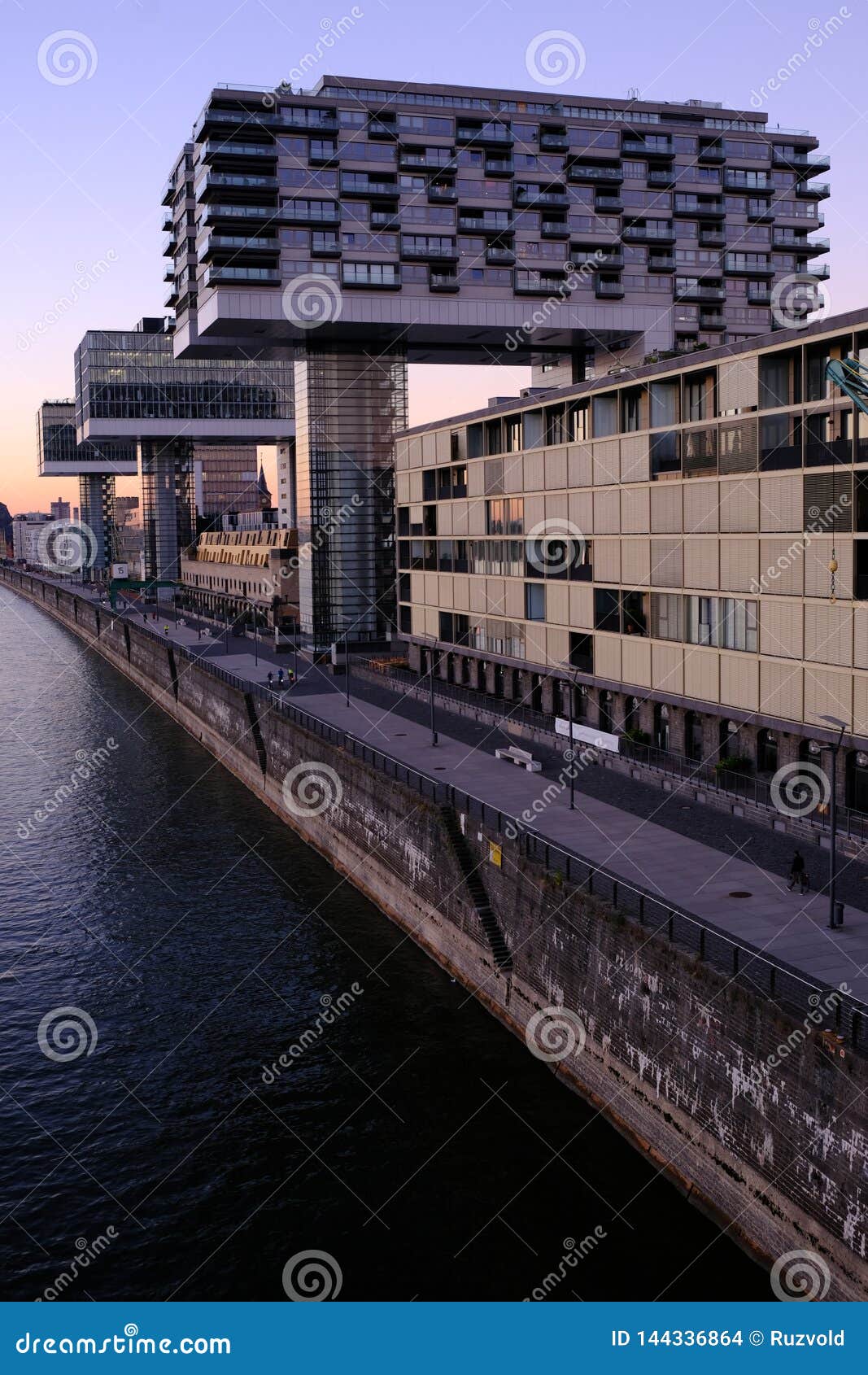 View of Modern Buildings on the Waterfront Cologne Editorial Stock ...