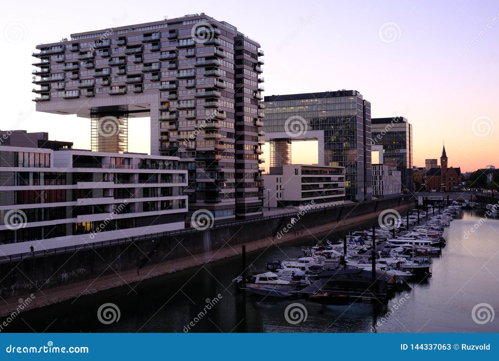View of Modern Buildings on the Waterfront Cologne Editorial Stock ...