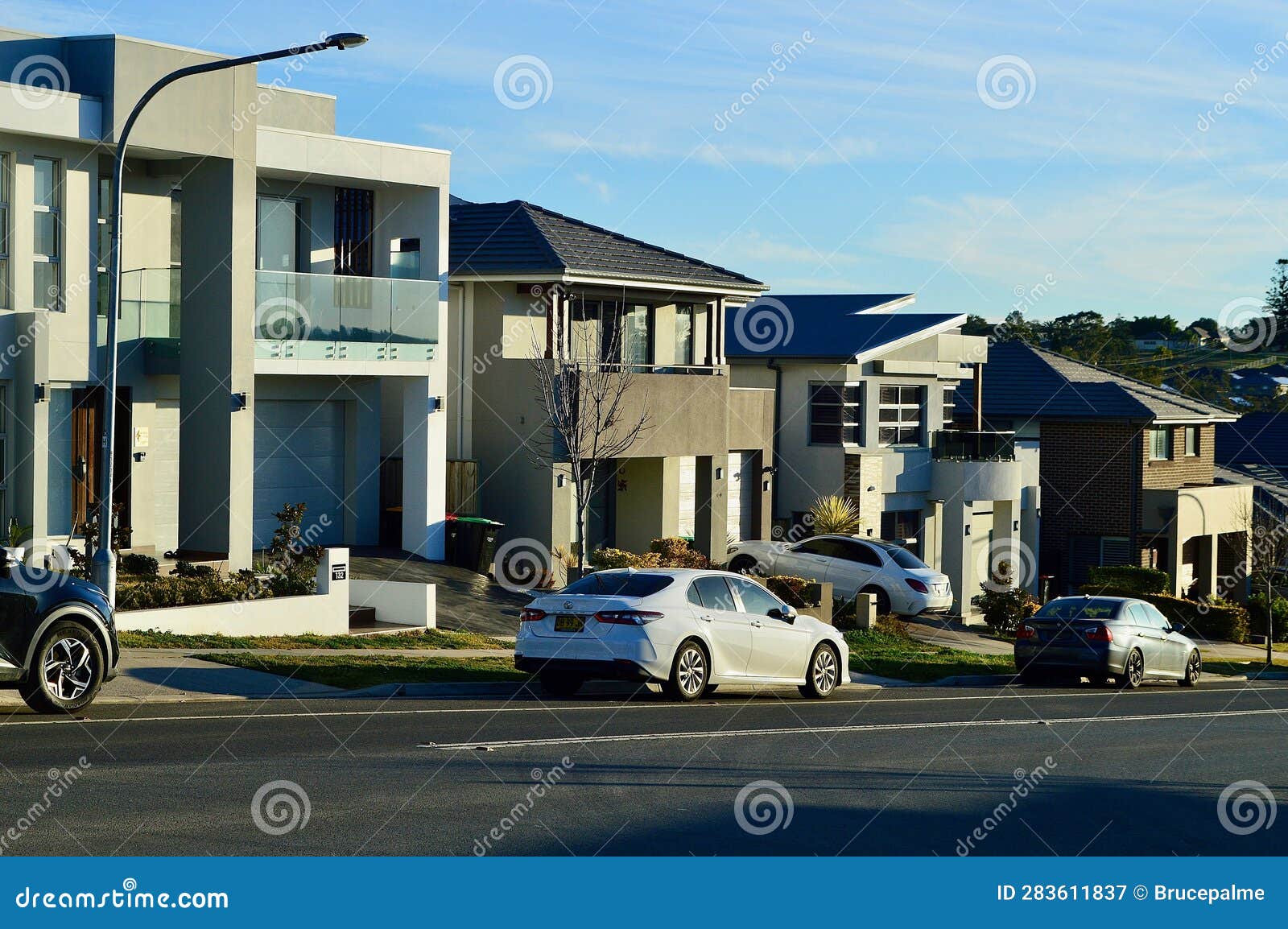 A View of Modern Houses in the Suburbs Editorial Photography - Image of ...